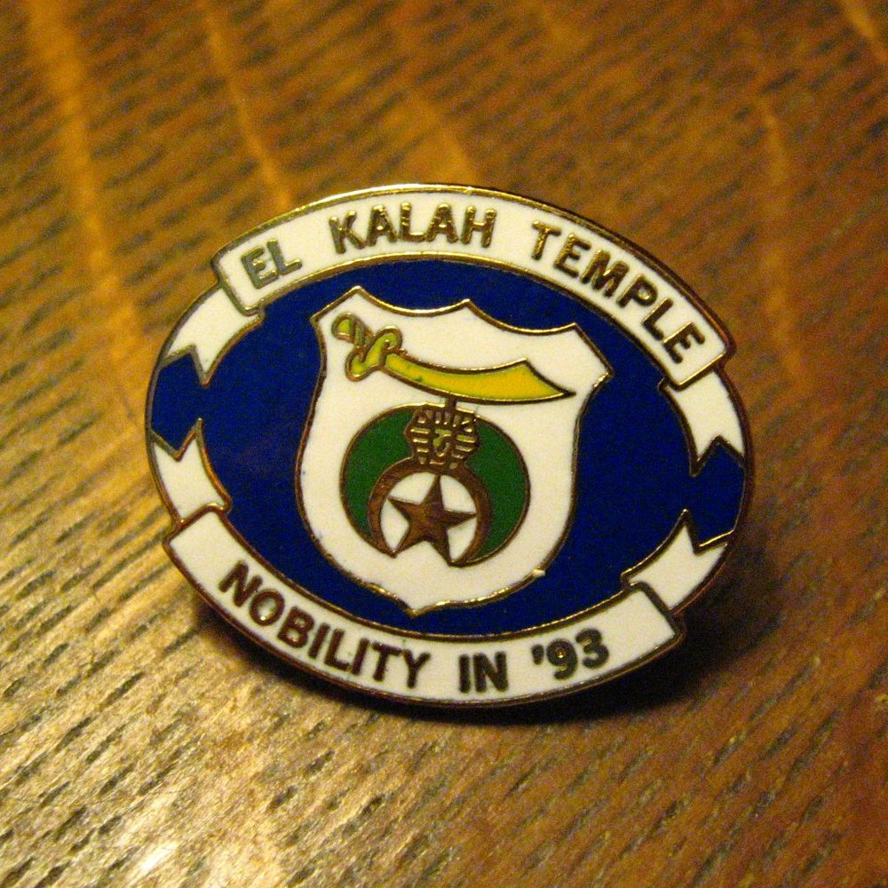El Kalah Temple Salt Lake City 1993 Vintage Lapel Pin - Gem